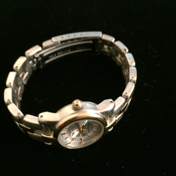 Anne Klein | Accessories | Anne Klein Silver And Gold Tone Band Watch ...